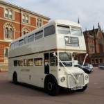 Cream Wedding Bus | London Retro Bus Hire